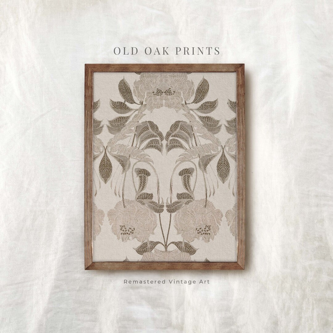 Neutral Tapestry Wall Art Vintage Textile PRINTABLE Eclectic Art ...