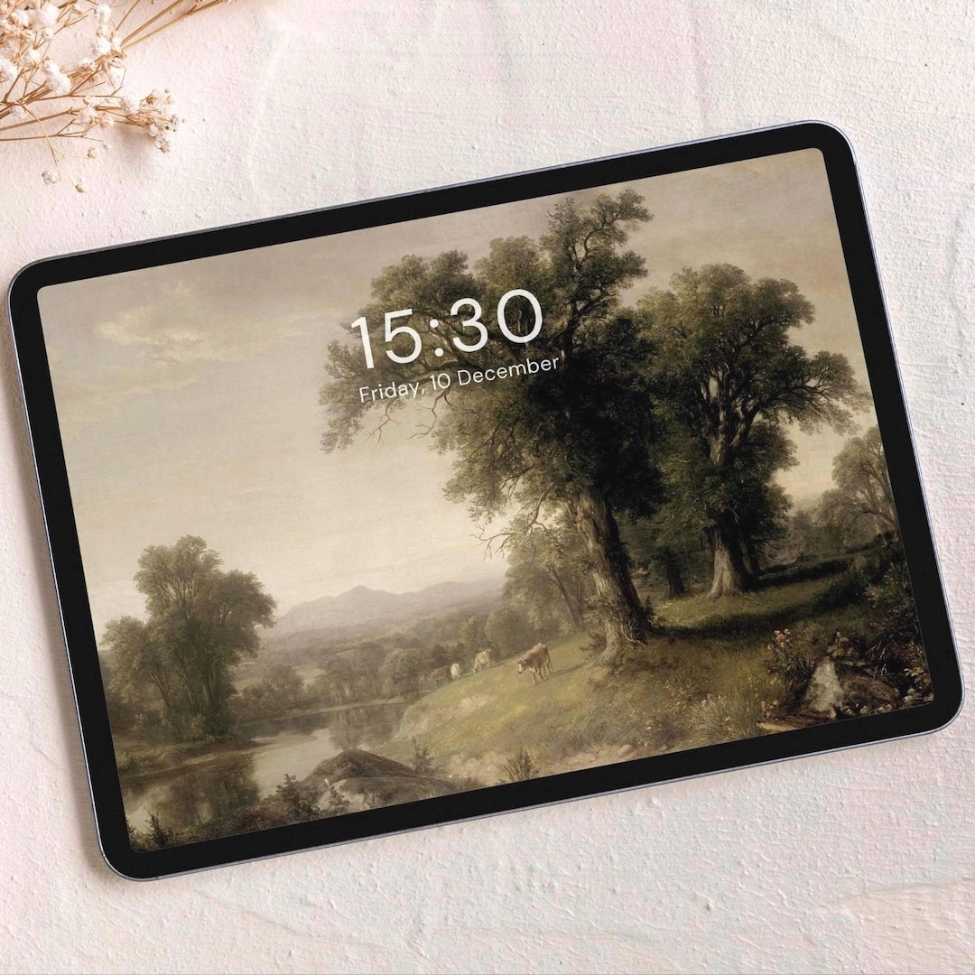 Vintage iPad Background | Dark Landscape Aesthetic | iPad Wallpaper ...