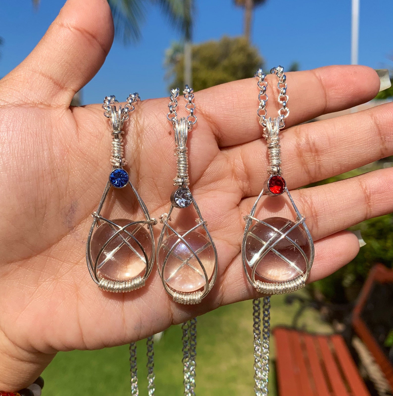 H2O Just Add Water Inspired Wire Wrapped Crystal “locket” - Etsy