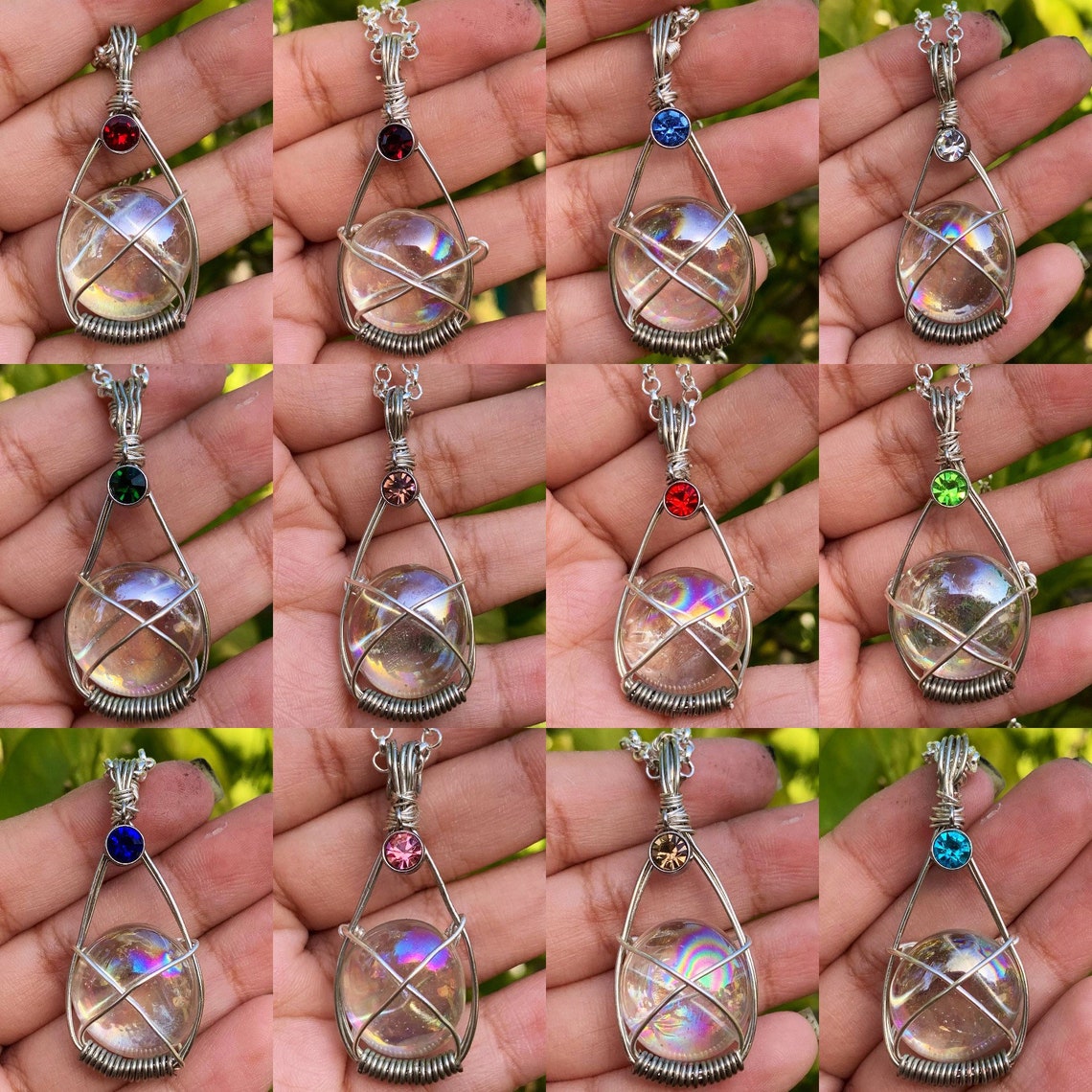 H2O Just Add Water Inspired Wire Wrapped Crystal locket - Etsy