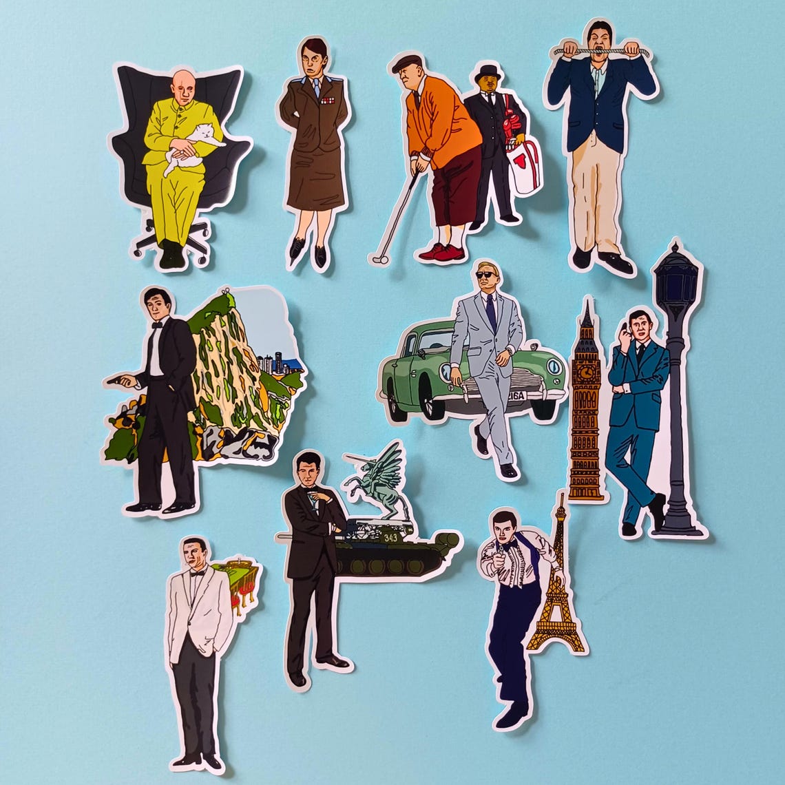 Timothy Dalton 007 - James Bond and 007 Villains Stickers - Etsy
