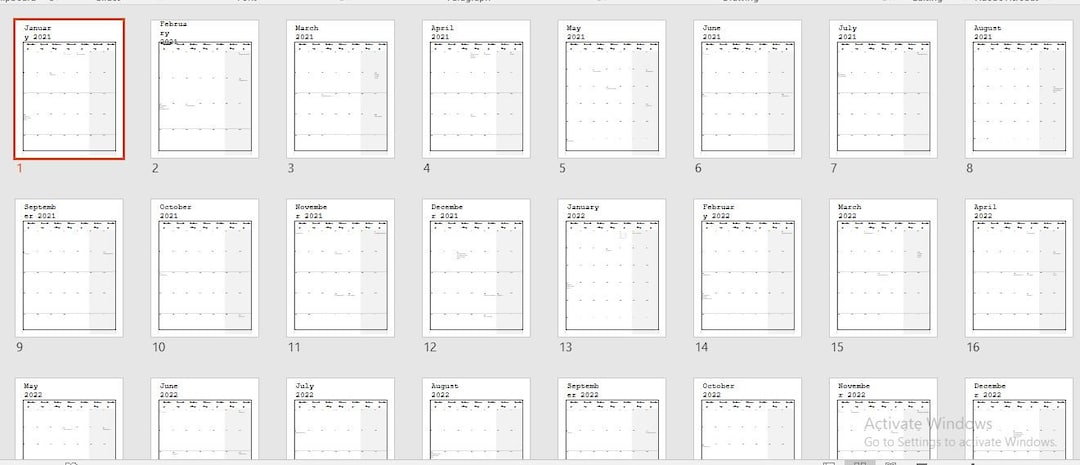 10 Years Calendar, 2021-2030 Calendar Template - Etsy Australia