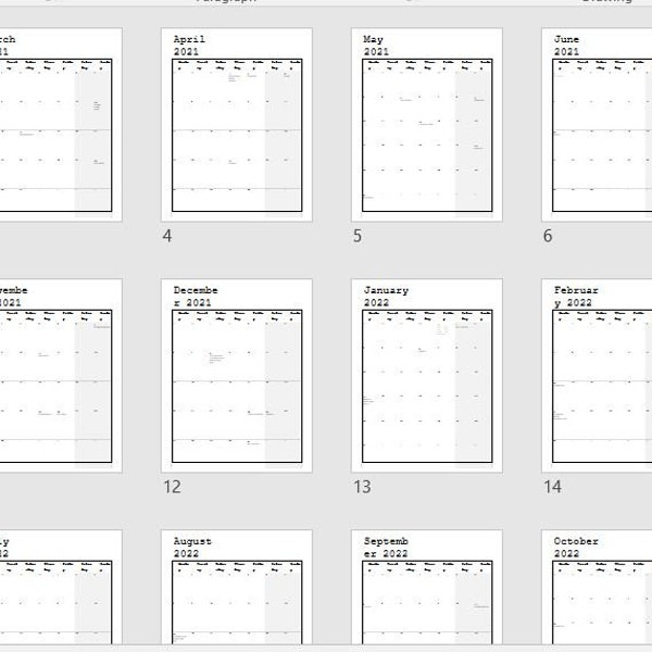 2021 Calendar - Etsy