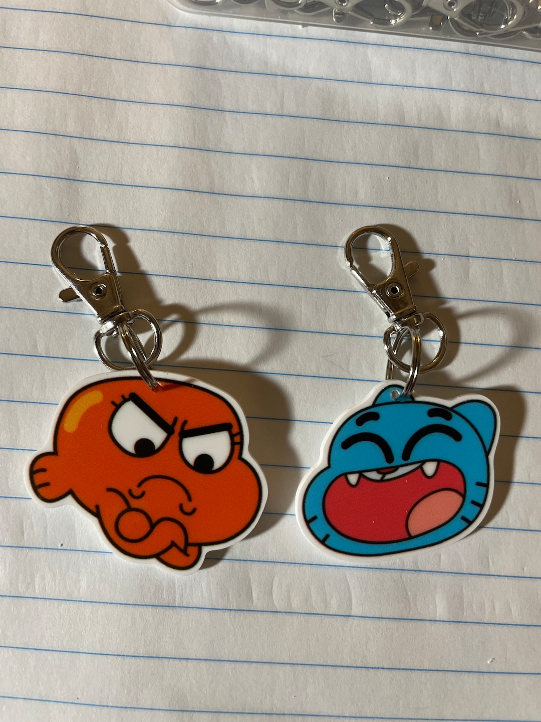 Amazing World of Gumball Keychain Set - Etsy