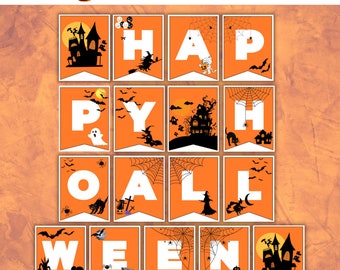 Happy Halloween Banner Printable / Happy Halloween Bunting Printable ...