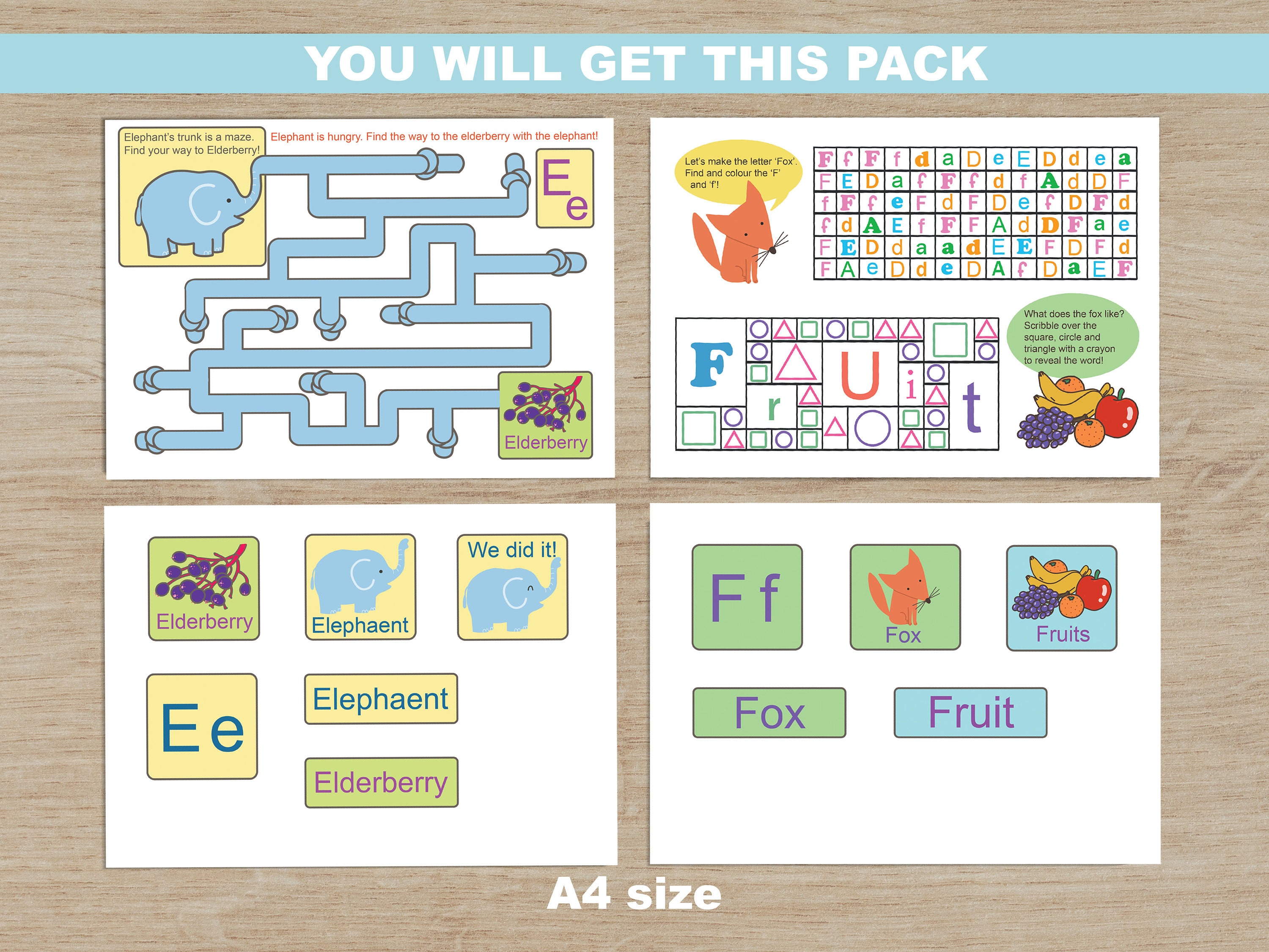 Alphabet Activities Preschool Game for Toddlers Printable ABC - Etsy