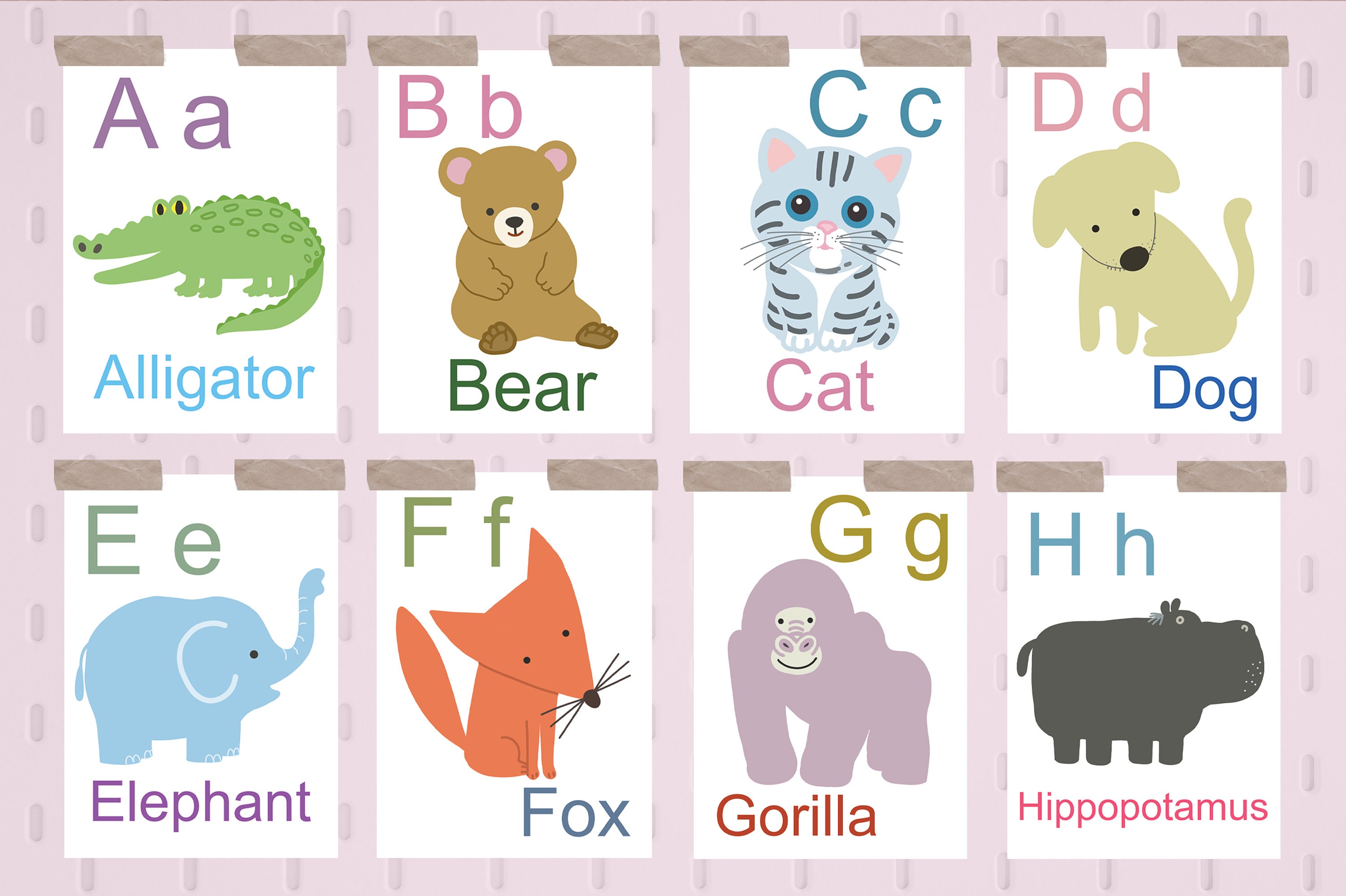 ABC Flashcards, Printable Animal Flashcards English, 54% OFF