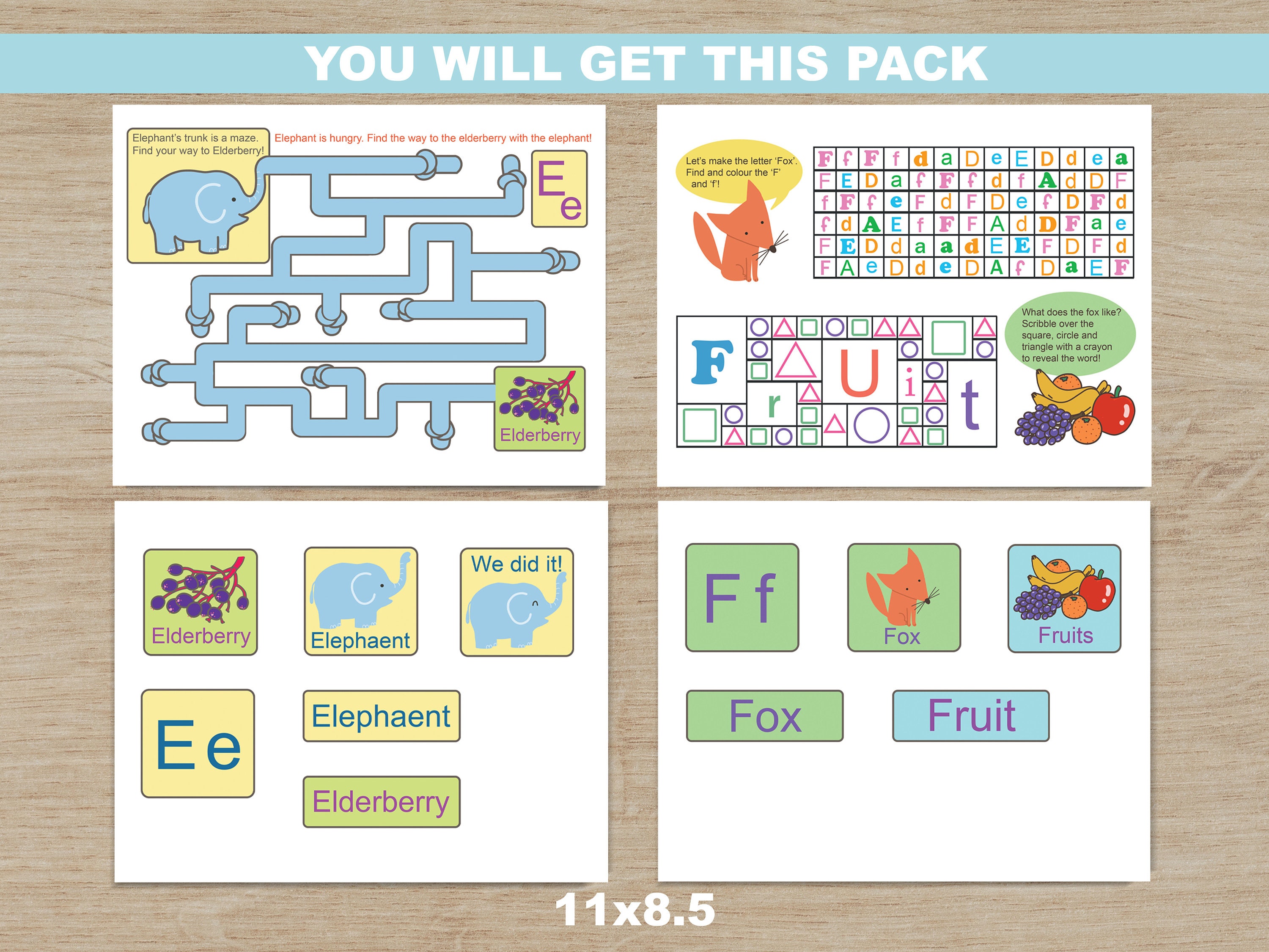 Alphabet Activities Preschool Game for Toddlers Printable ABC - Etsy