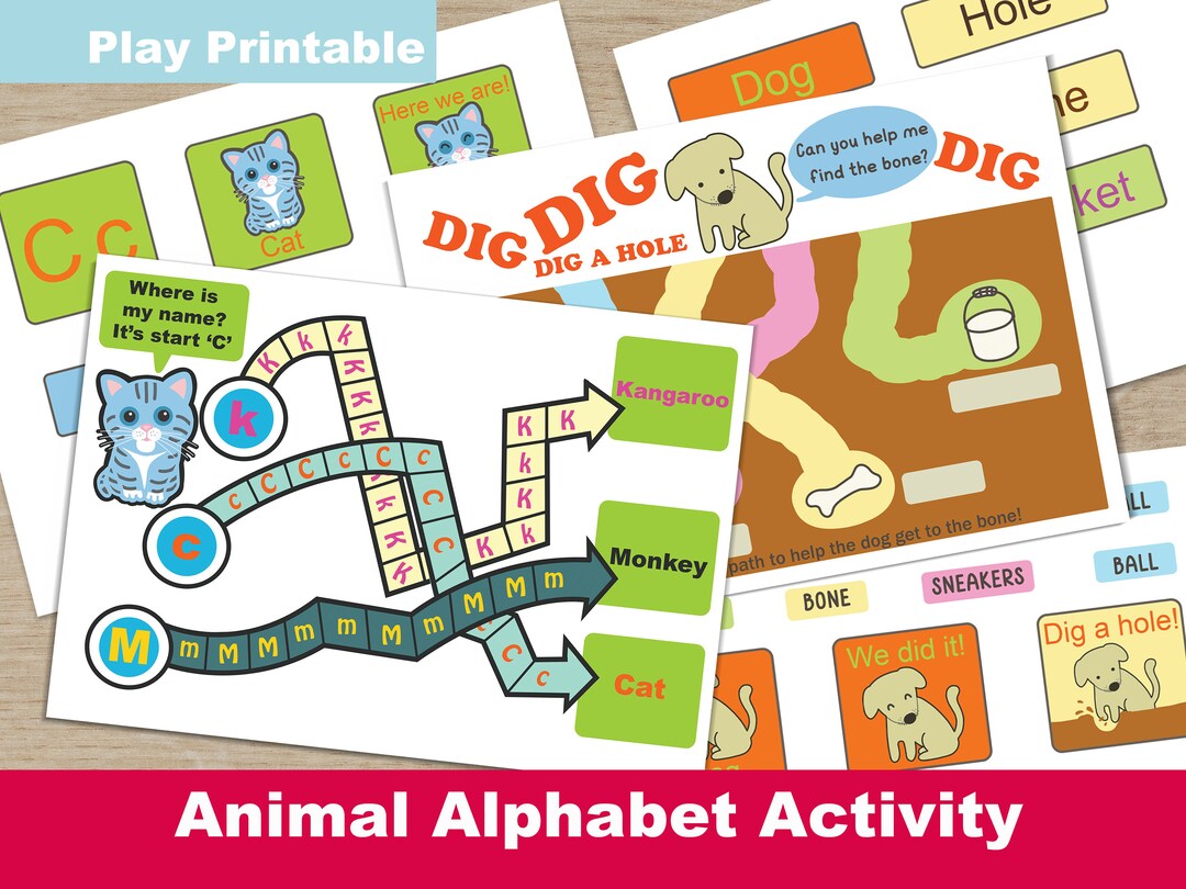 Alphabet Activities Kindergarten Game for Toddlers ABC Busy Book ...