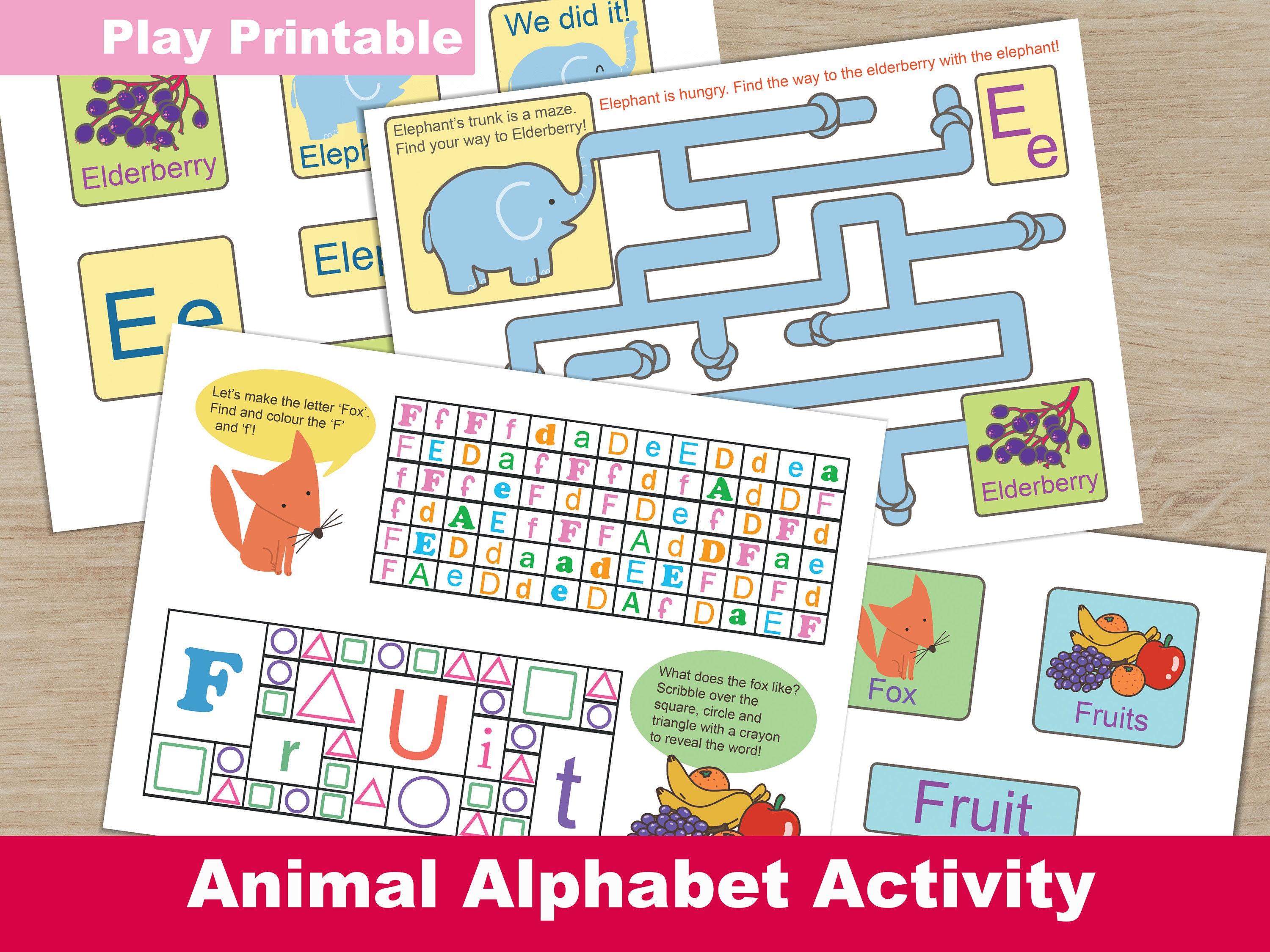 Alphabet Activities Preschool Game for Toddlers Printable ABC - Etsy
