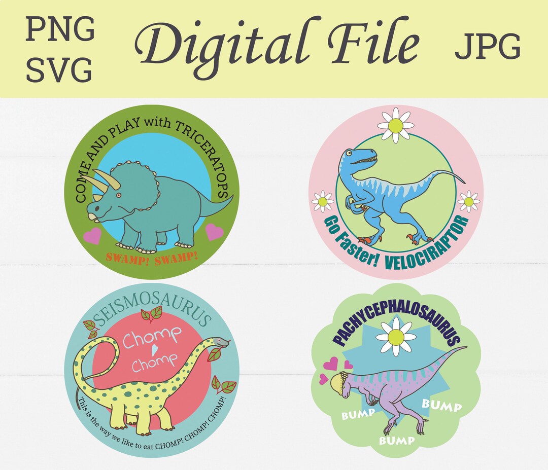 Dinosaur SVG Digital Dino PNG Dinosaurs Clipart Dino - Etsy Australia