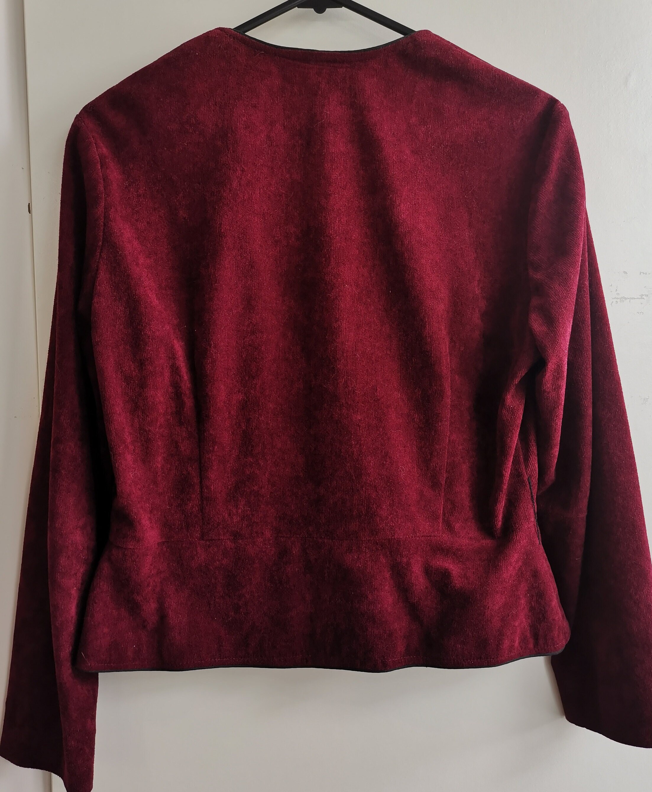 Vintage Velvet Crop Jacket - Etsy