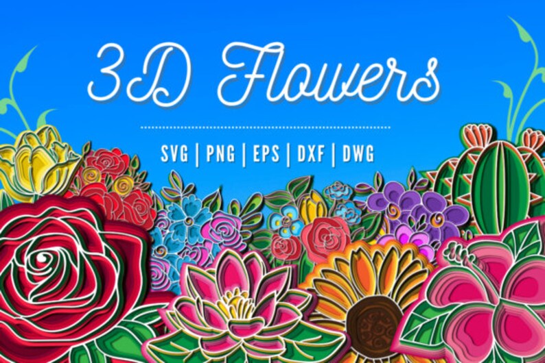 170 3D Designs Layered SVG Bundle Layered SVG Bundle - Etsy