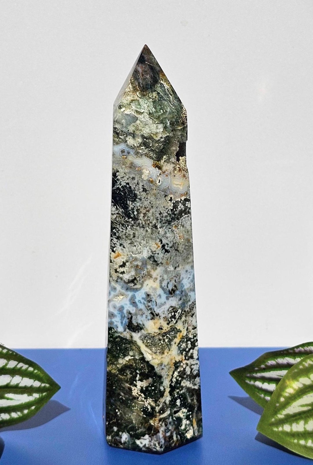 1.2 LB, Ocean Jasper Geode Tower Quiet Strength - Etsy
