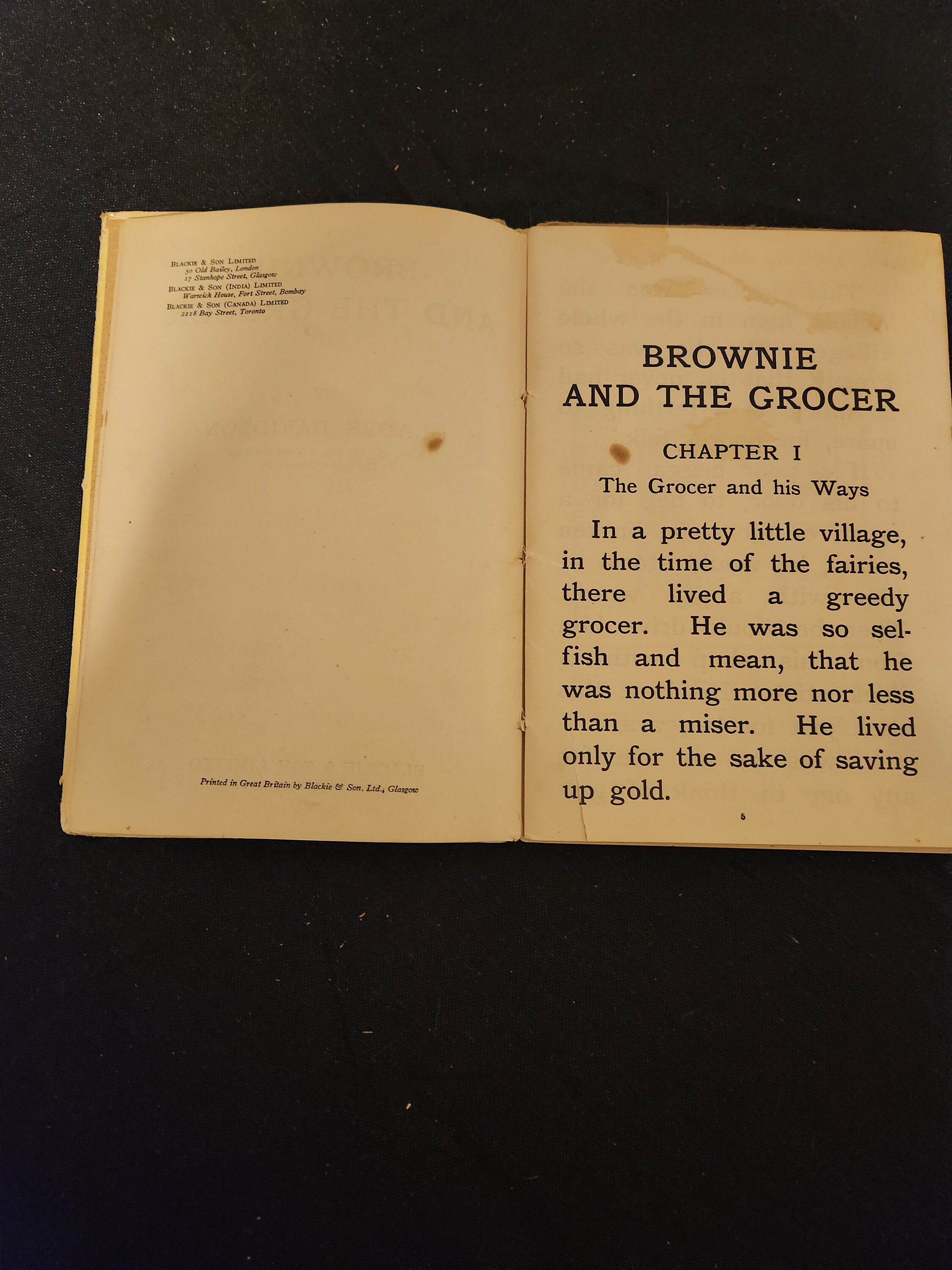 Brownie and the Grocer Childrens Book by Gladys Davidson - Etsy