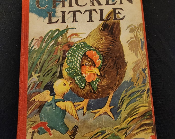 Vintage Chicken Little Children’s Book With Colored Illustrations ...