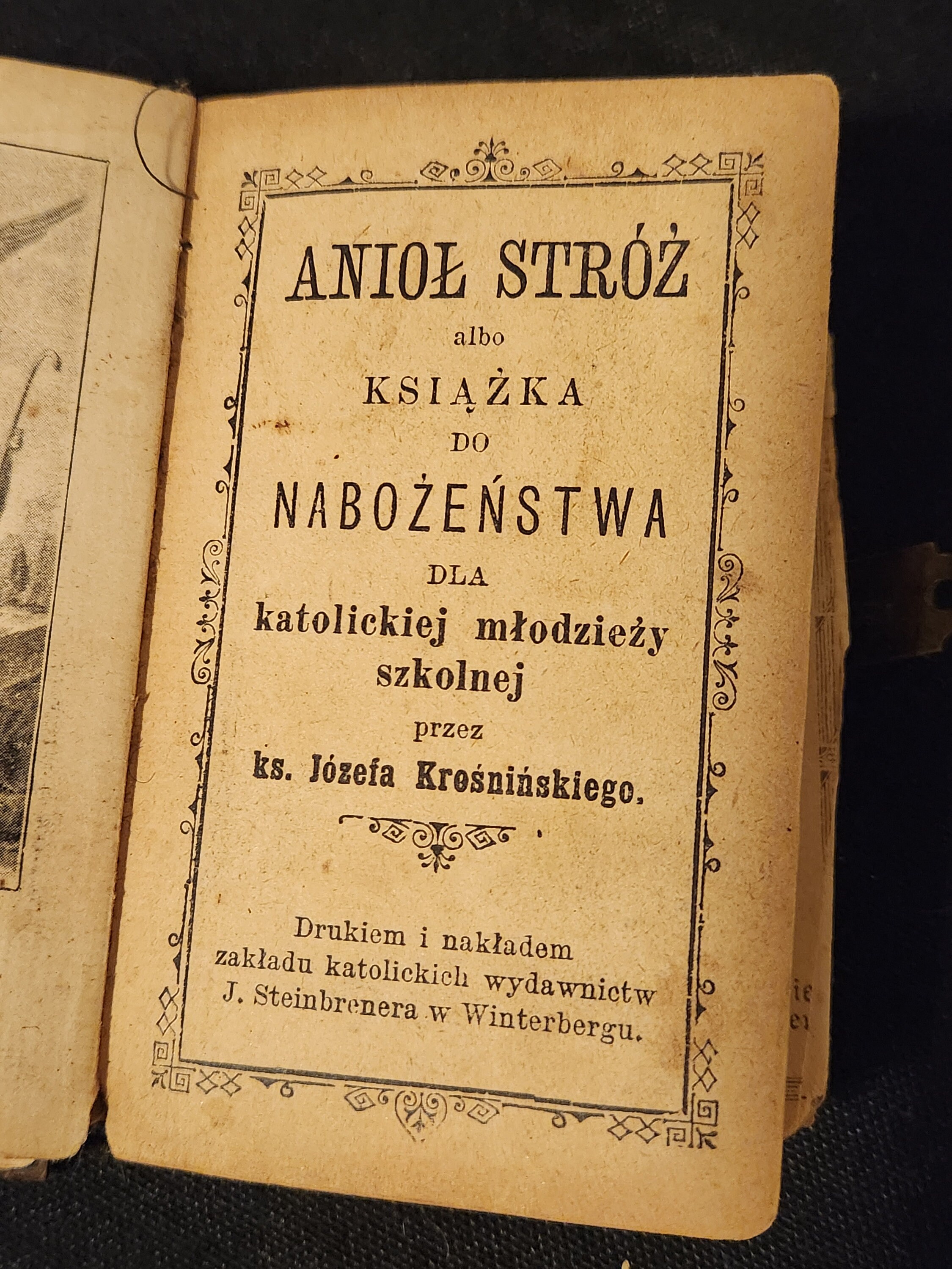 Antique 1890 Polish Prayer Book. Copyright 1889. Aniol Stroz. - Etsy