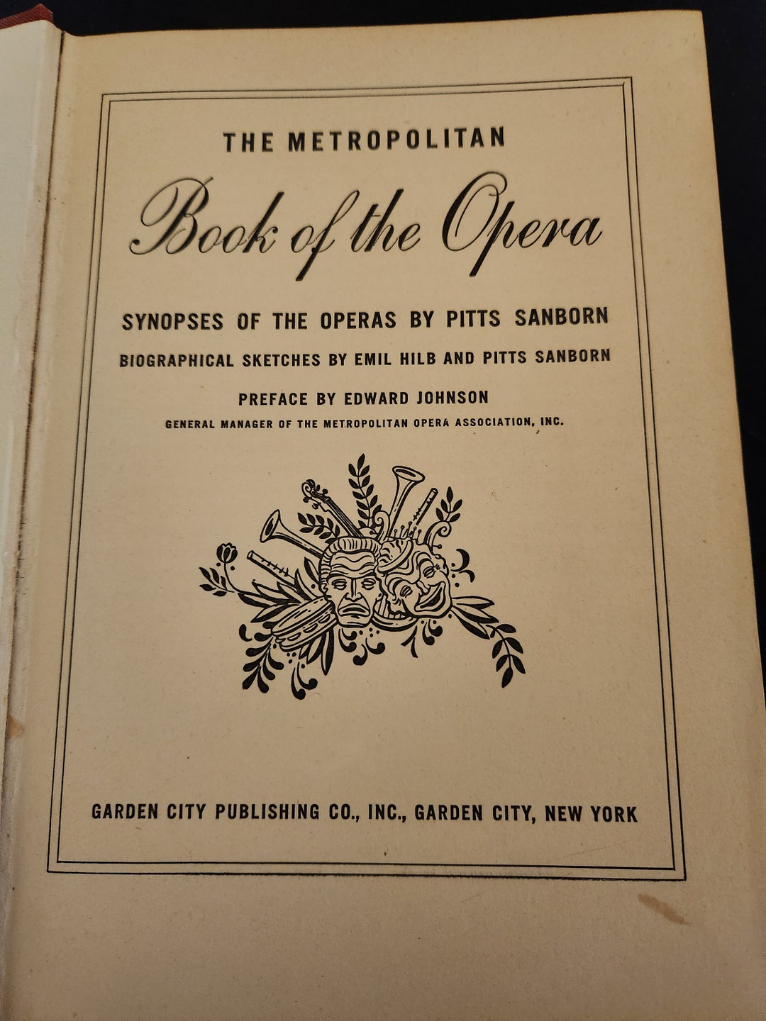 The Metropolitan Book of the Opera Copyright 1942 - Etsy