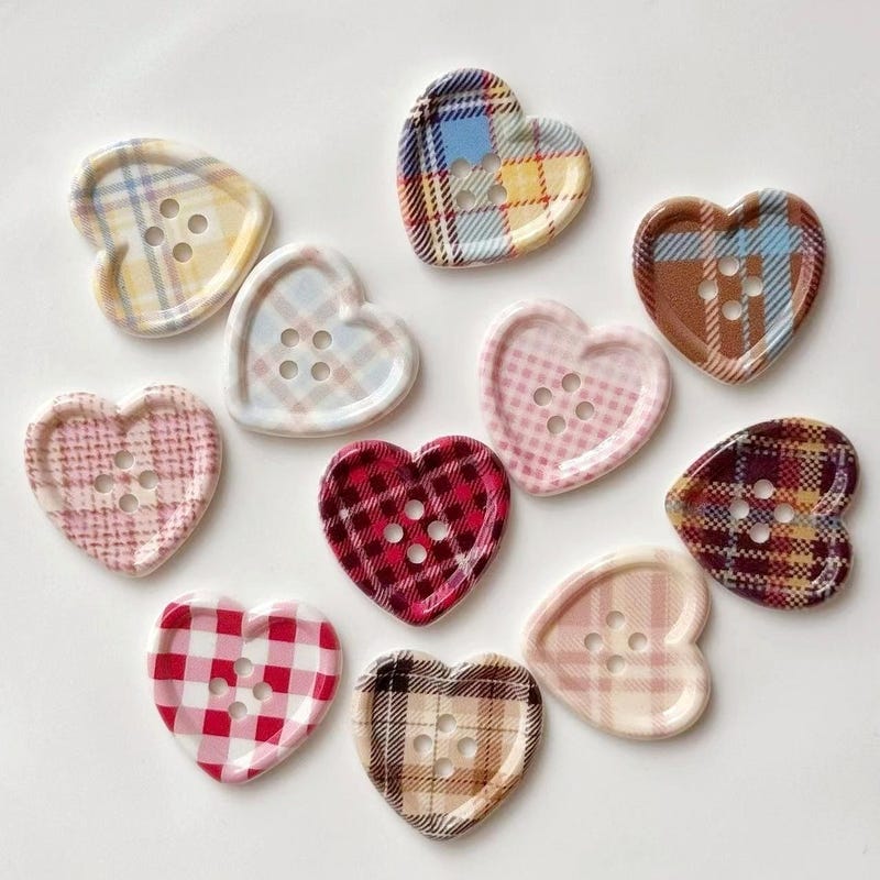Heart Shaped Buttons - Etsy