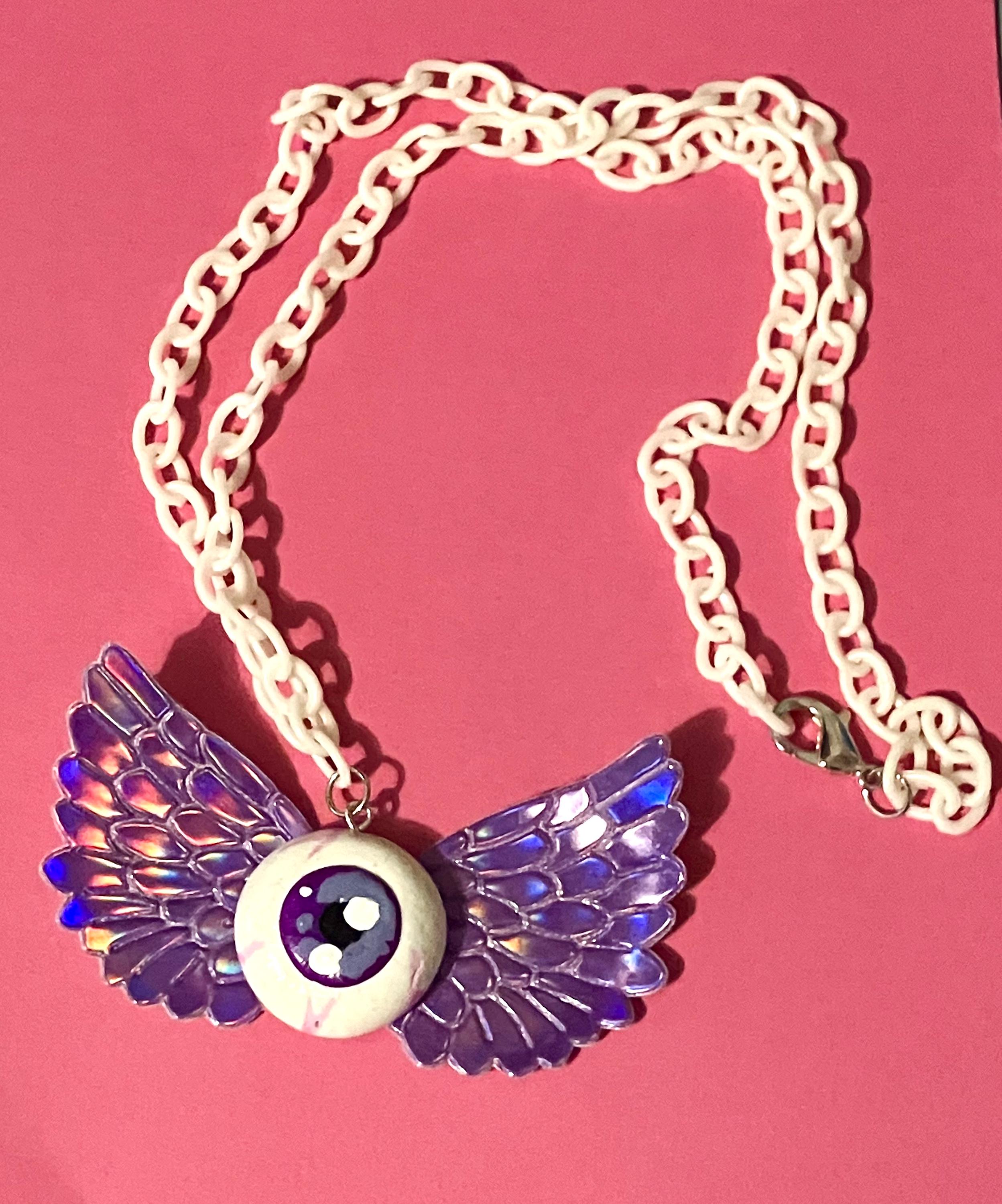 Biblically Accurate Guardian Angel Purple Violet Eye Eyeball Yamikawaii ...