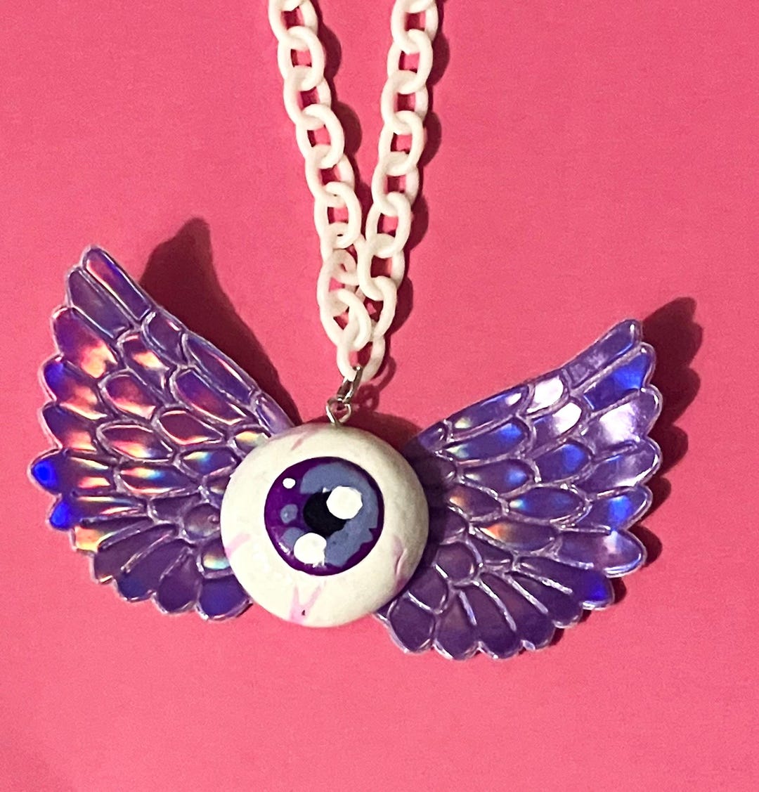 Biblically Accurate Guardian Angel Purple Violet Eye Eyeball Yamikawaii ...