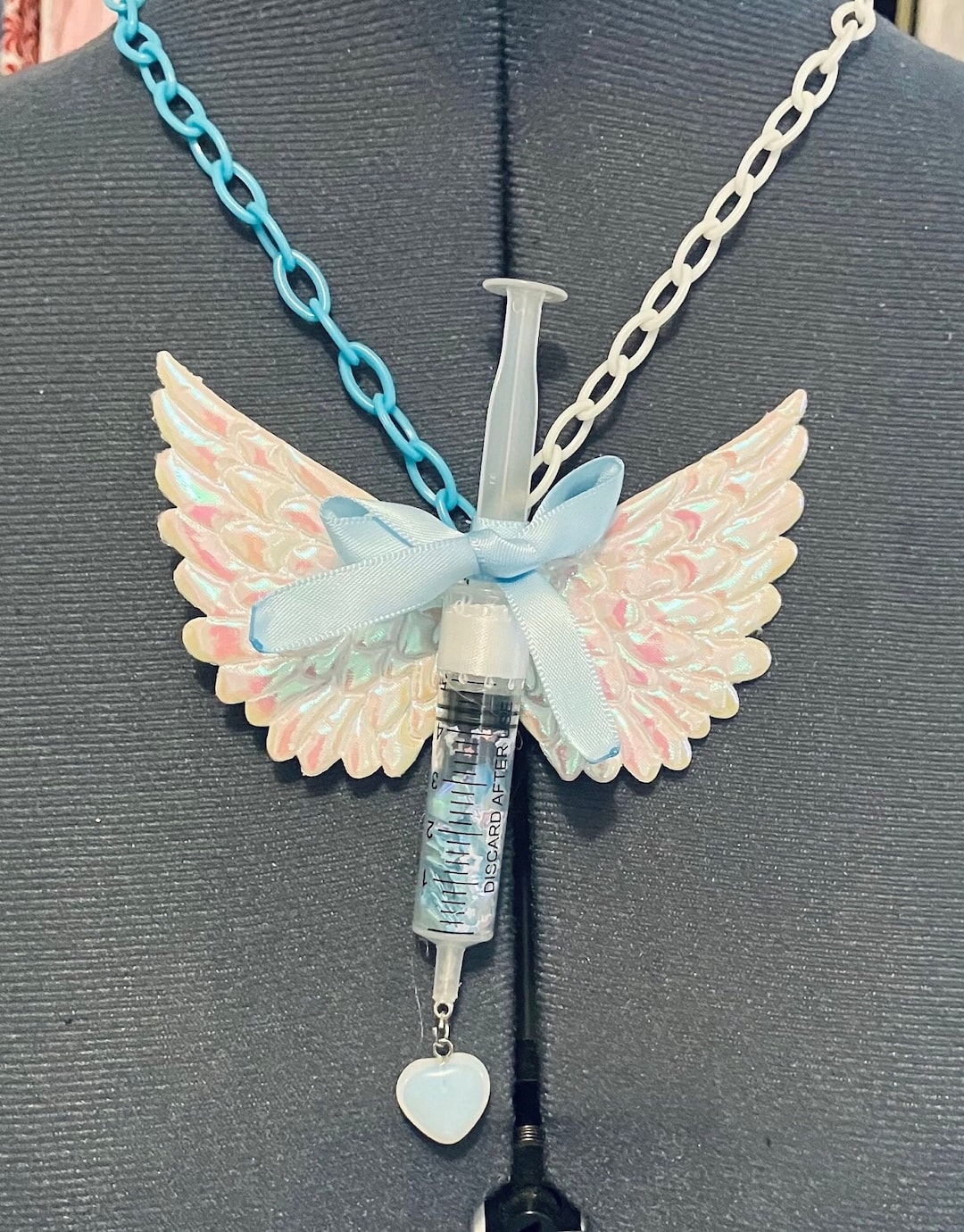 Tenshi Kaiwai Kawaii Cyber Core Yamikawaii Two Tone Medium Chain Blue ...