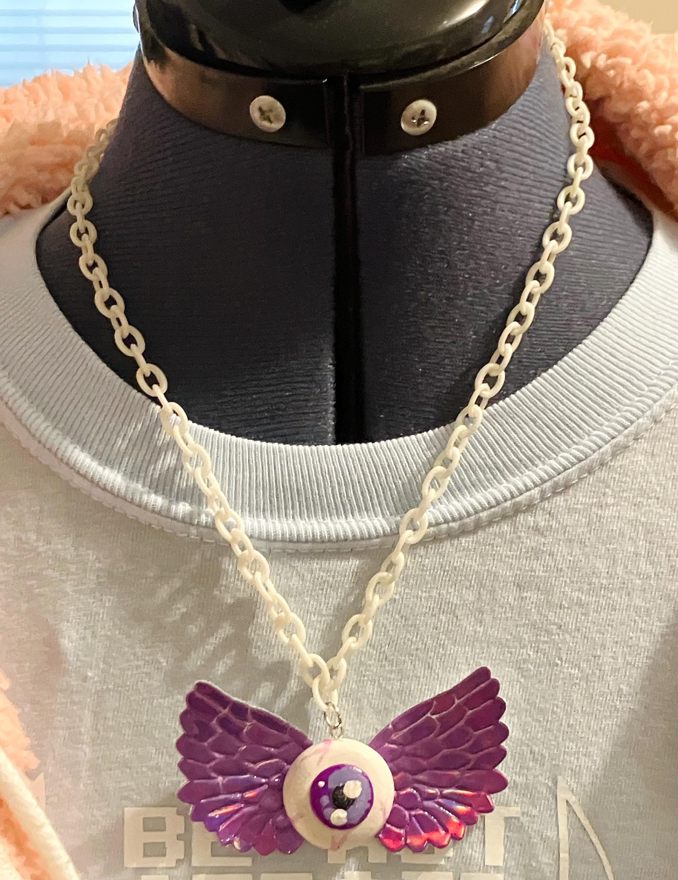 Biblically Accurate Guardian Angel Purple Violet Eye Eyeball Yamikawaii ...