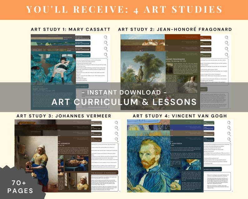 Art Study Bundle | Homeschool Art Curriculum & Printable Lessons for ...