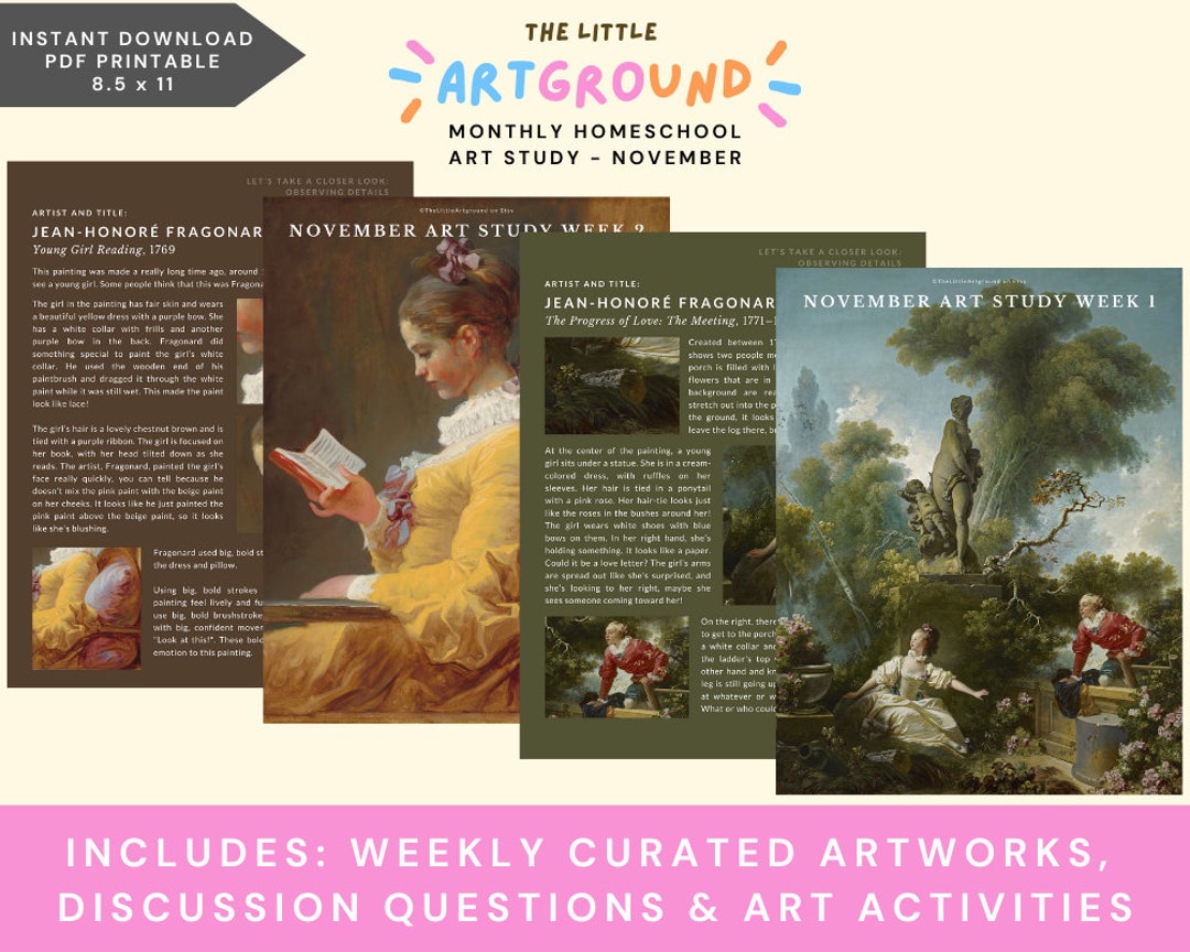 Nov Art Study | Homeschool Art Curriculum & Printable Lessons for ...