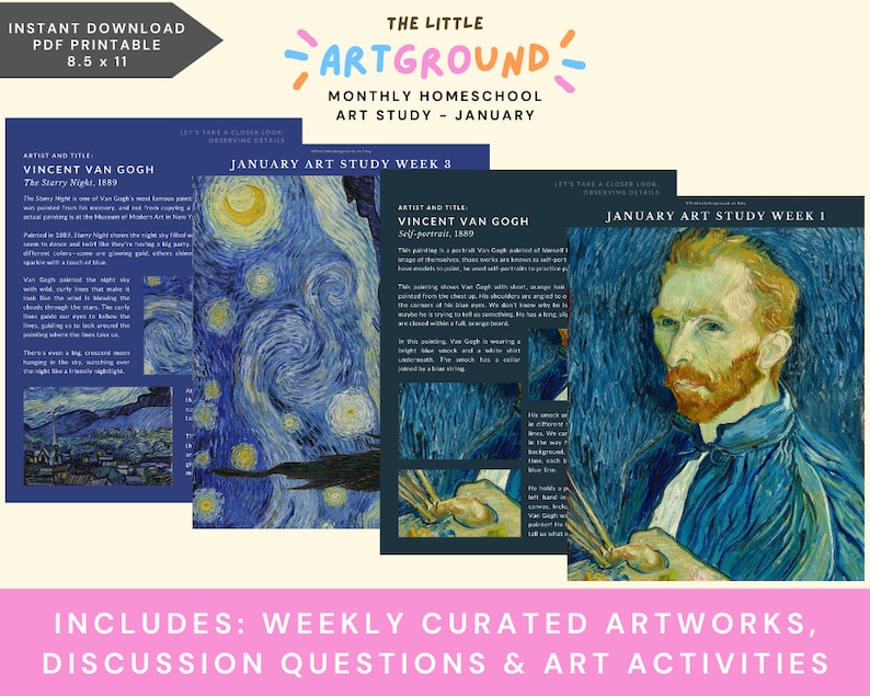 Jan Art Study | Homeschool Art Curriculum & Printable Lessons for ...