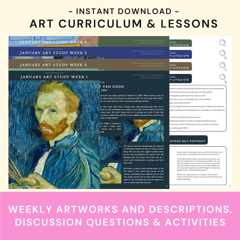 Jan Art Study | Homeschool Art Curriculum & Printable Lessons for ...