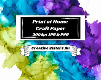 Printable Paper / Handmade / 8.5 X 11 Inch and A4 Size / Art Journal ...
