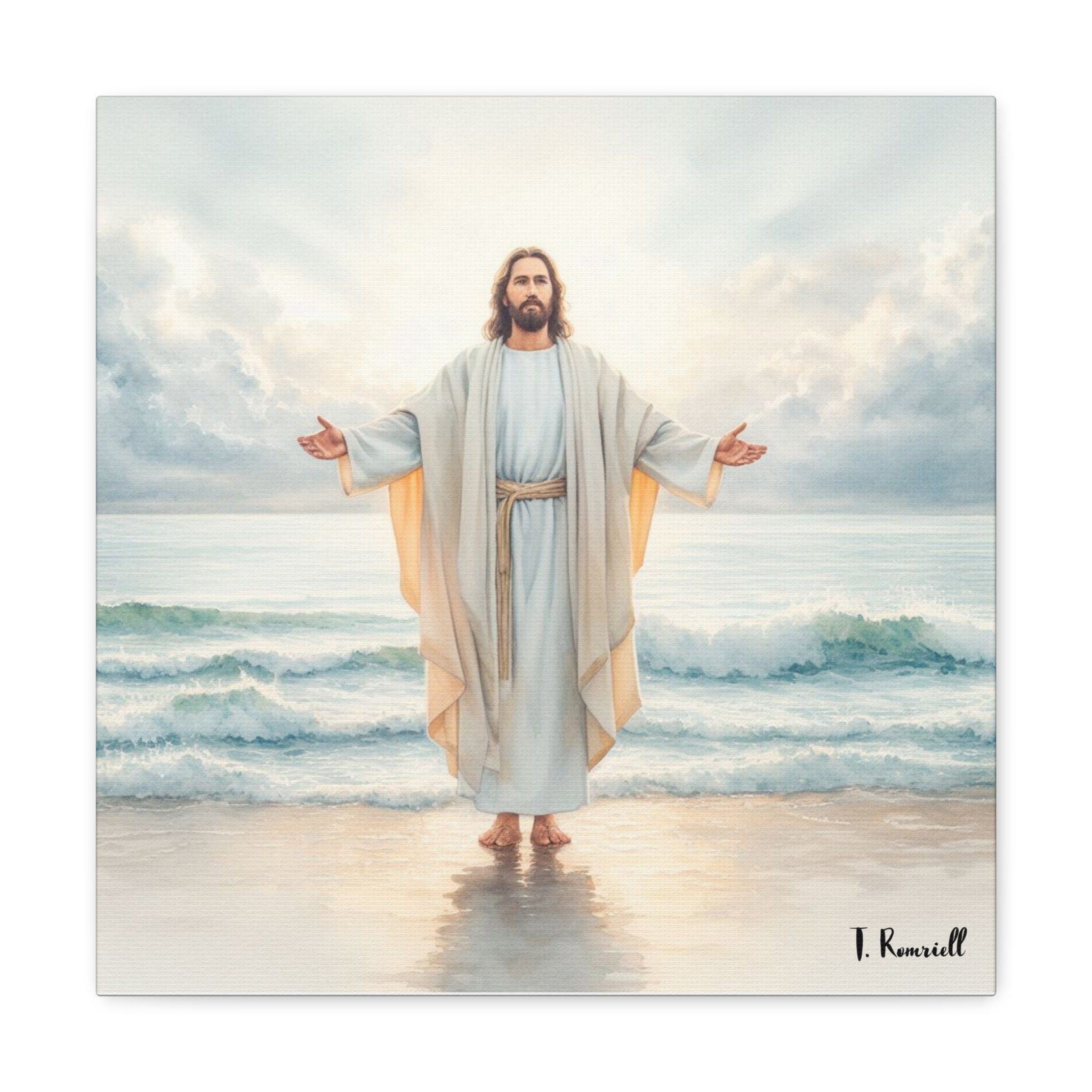 Christian Canvas Wrap Jesus Art Savior Wall Art Jesus - Etsy