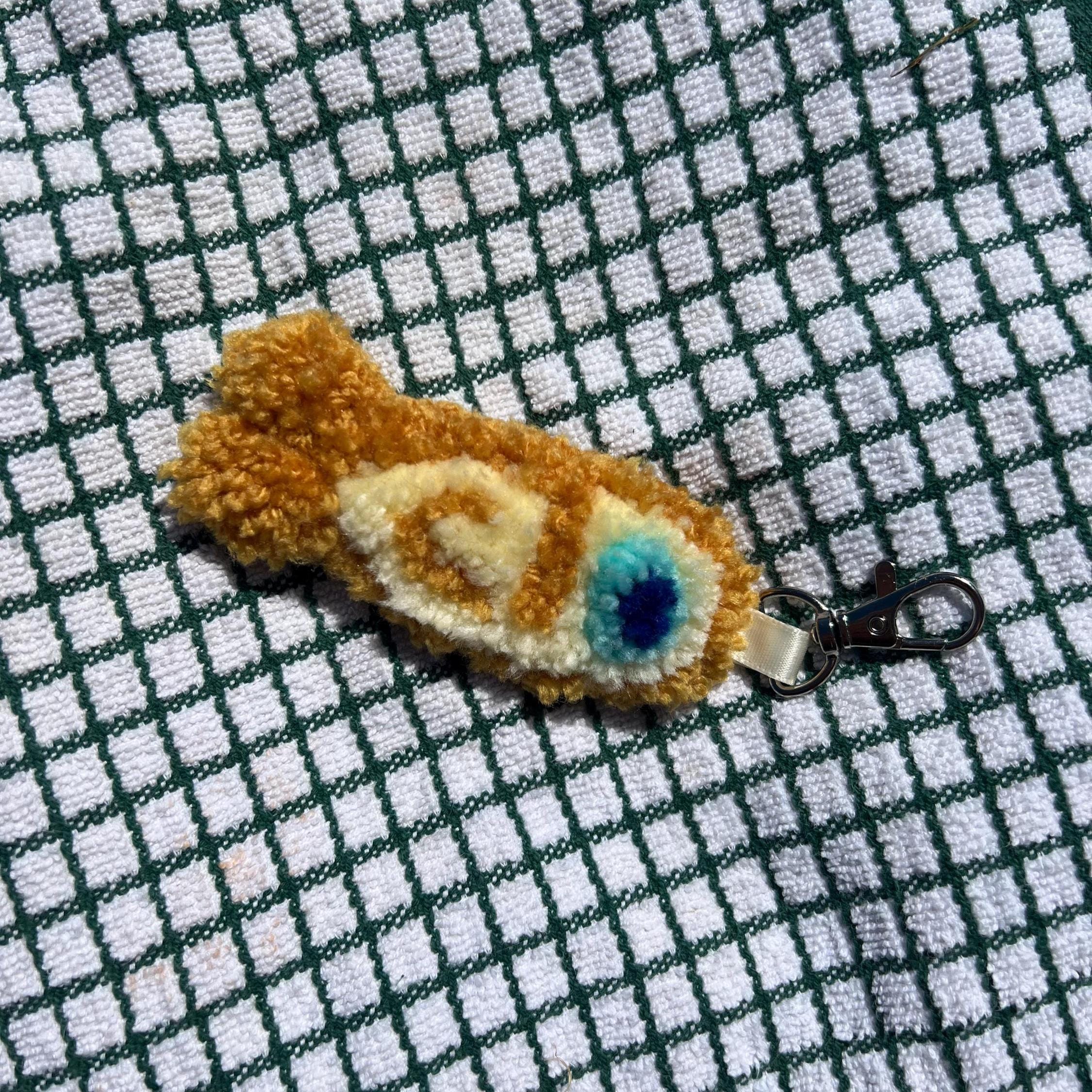 Punch Needle Sardine Keychain - Fish Decor - Etsy