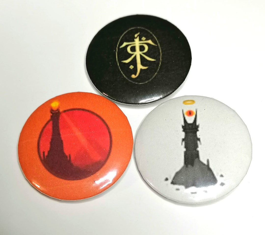 Lord of the Rings Badges Pin Badges Button Middle Earth - Etsy