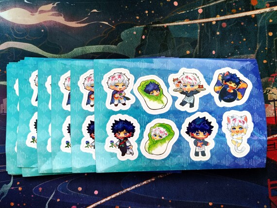 Backdraft Zine: Dabi Touya Sticker Sheet - Etsy