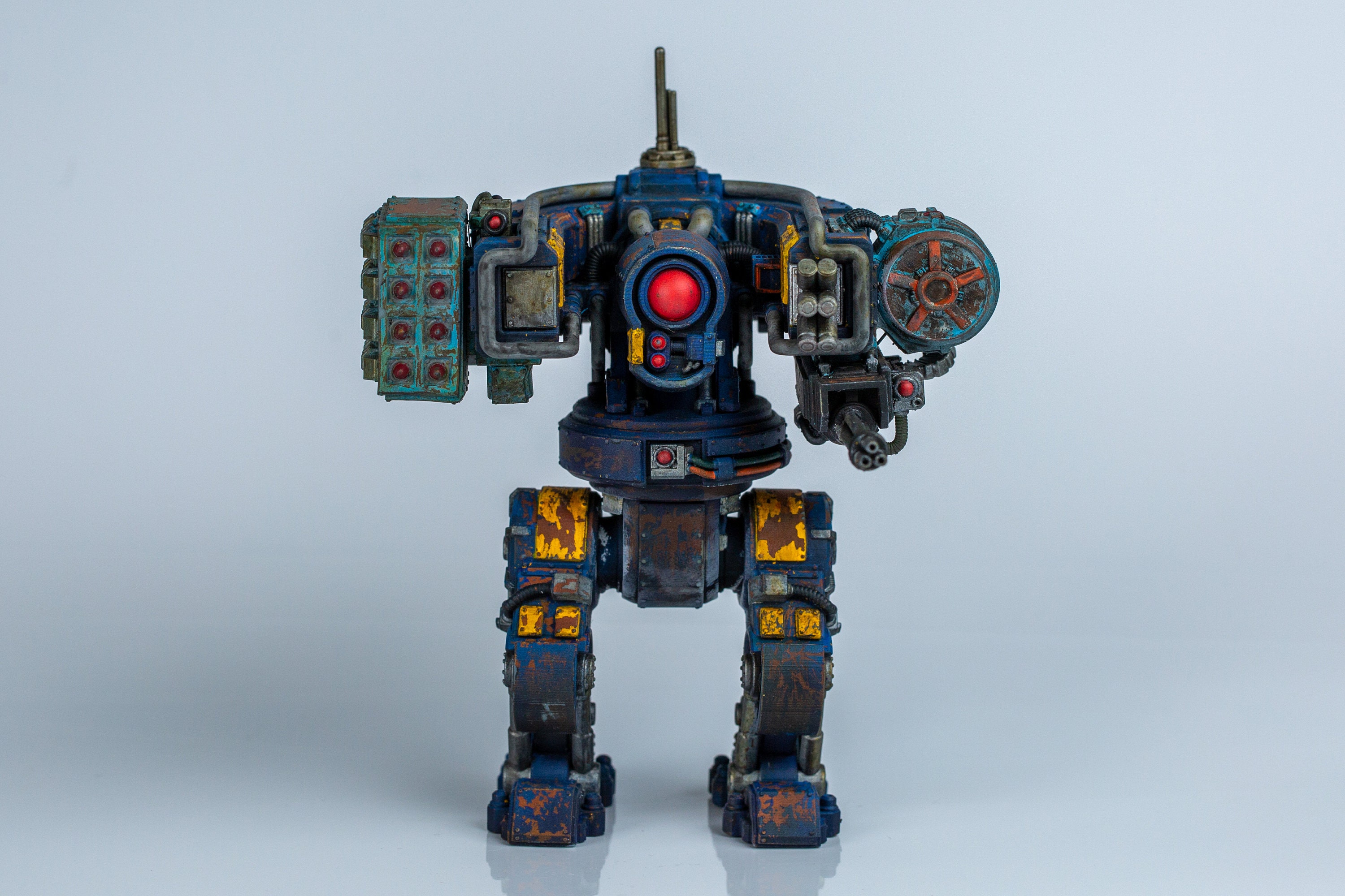 Giant Robot Mech Bot 150mm Tall / Solid Resin / 3D Printed / - Etsy