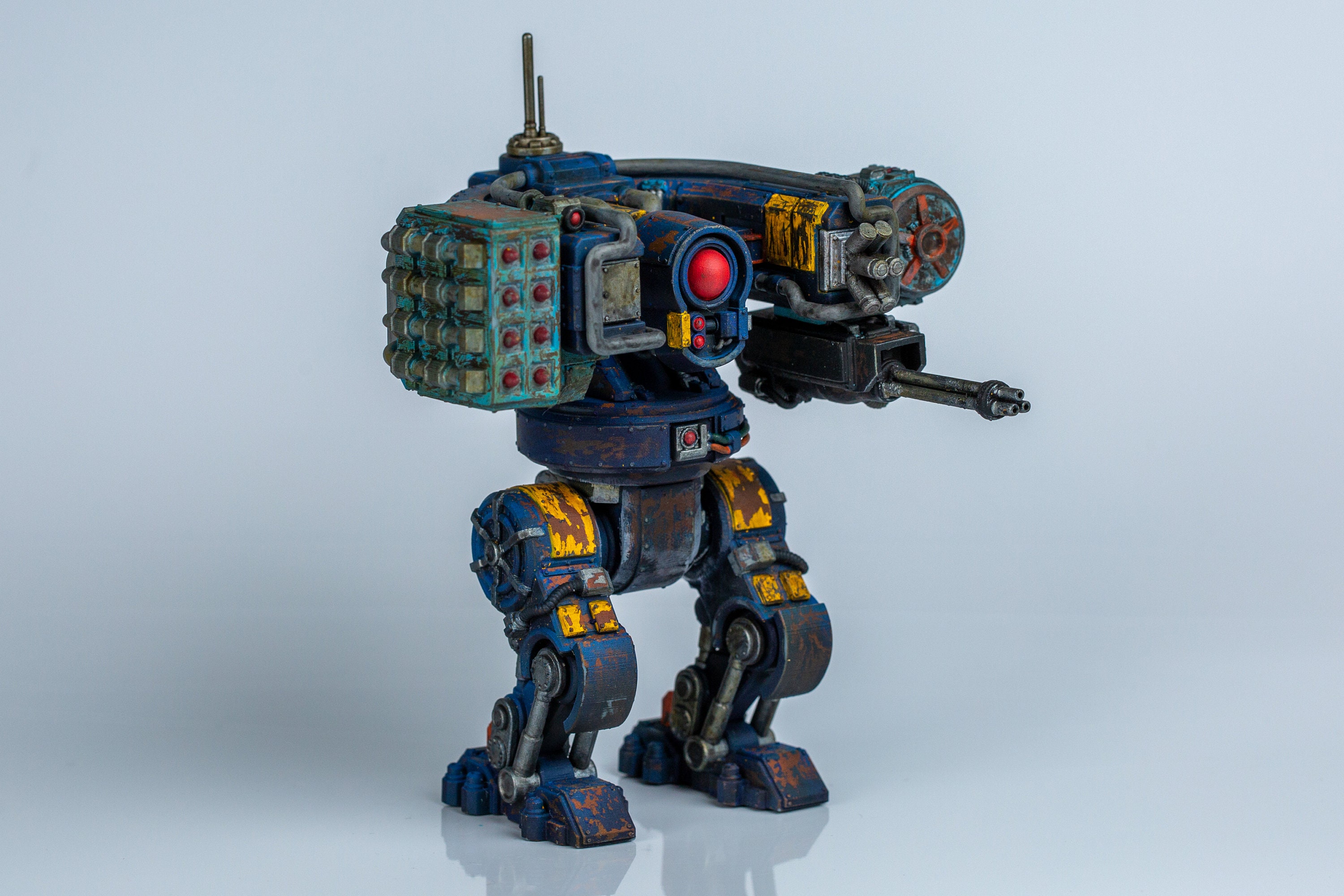 Giant Robot Mech Bot 150mm Tall / Solid Resin / 3D Printed / - Etsy