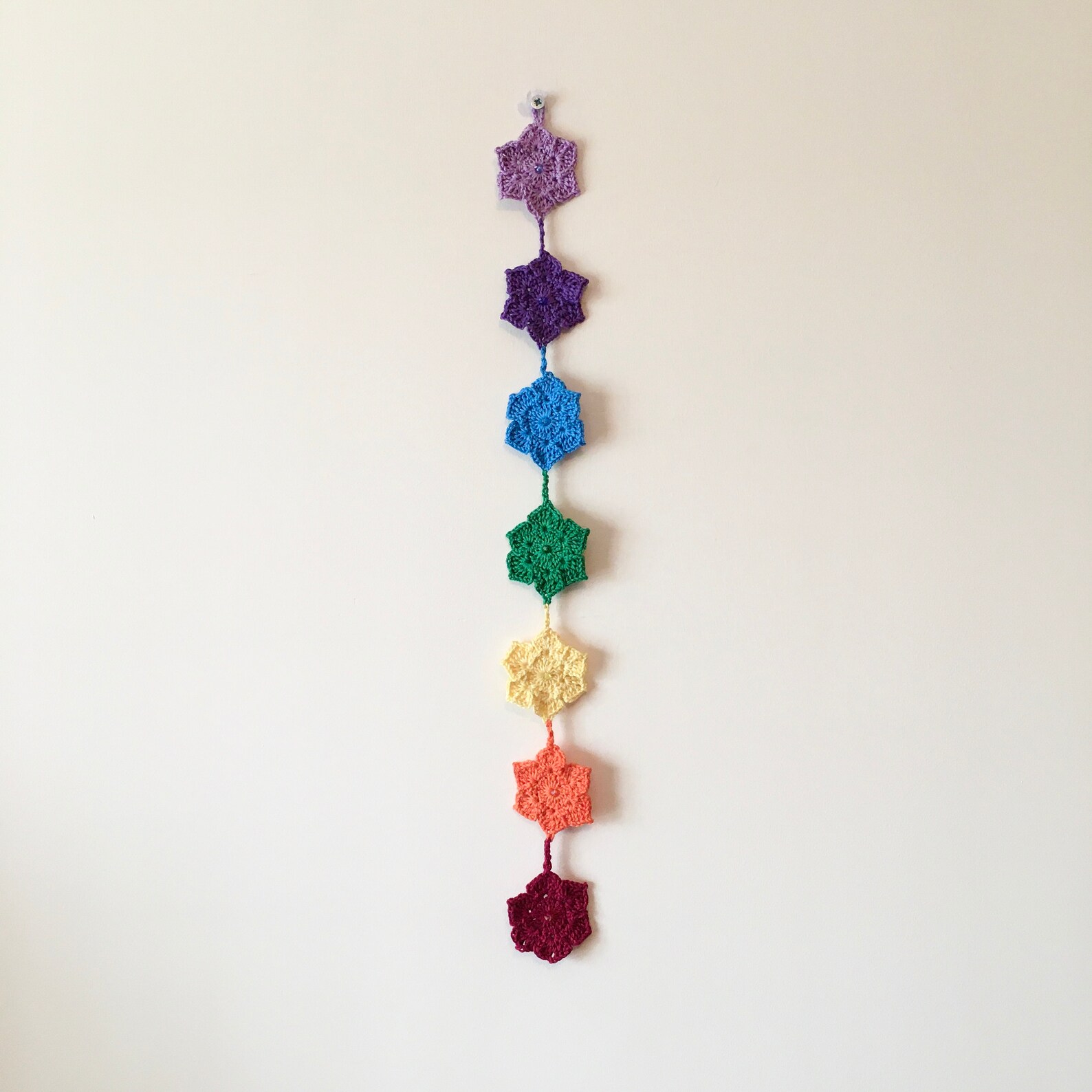 Crochet Chakra Wall Hanging Made With Love - Etsy