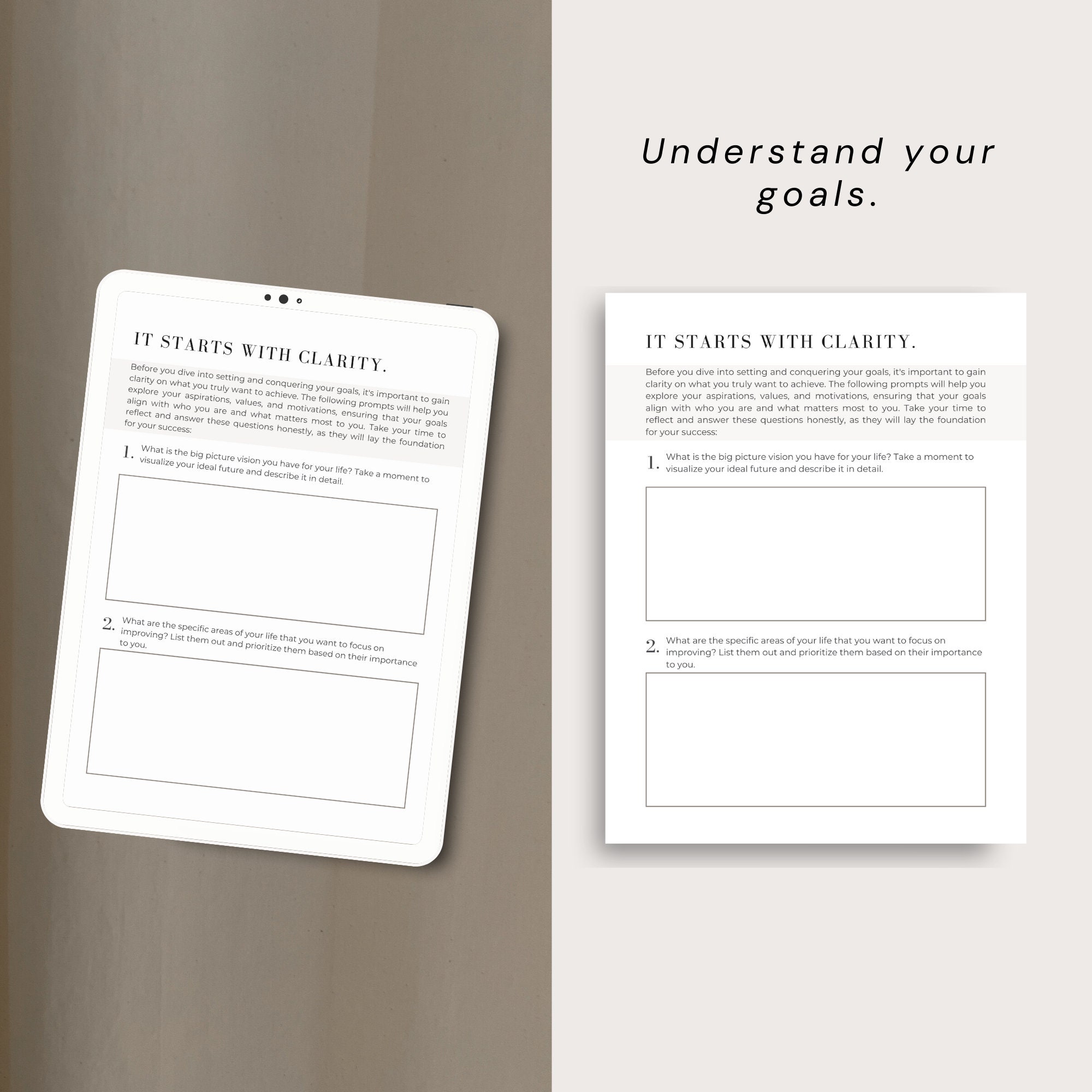 5-minute Goal Planner Goal Journal Goal Setting Goal - Etsy