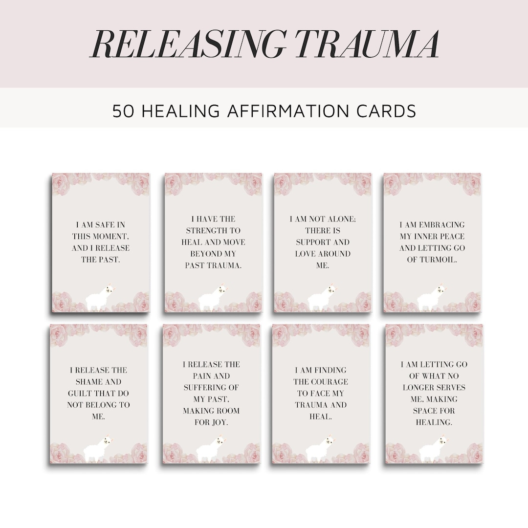 Trauma Healing Affirmations Printable Affirmation Cards - Etsy