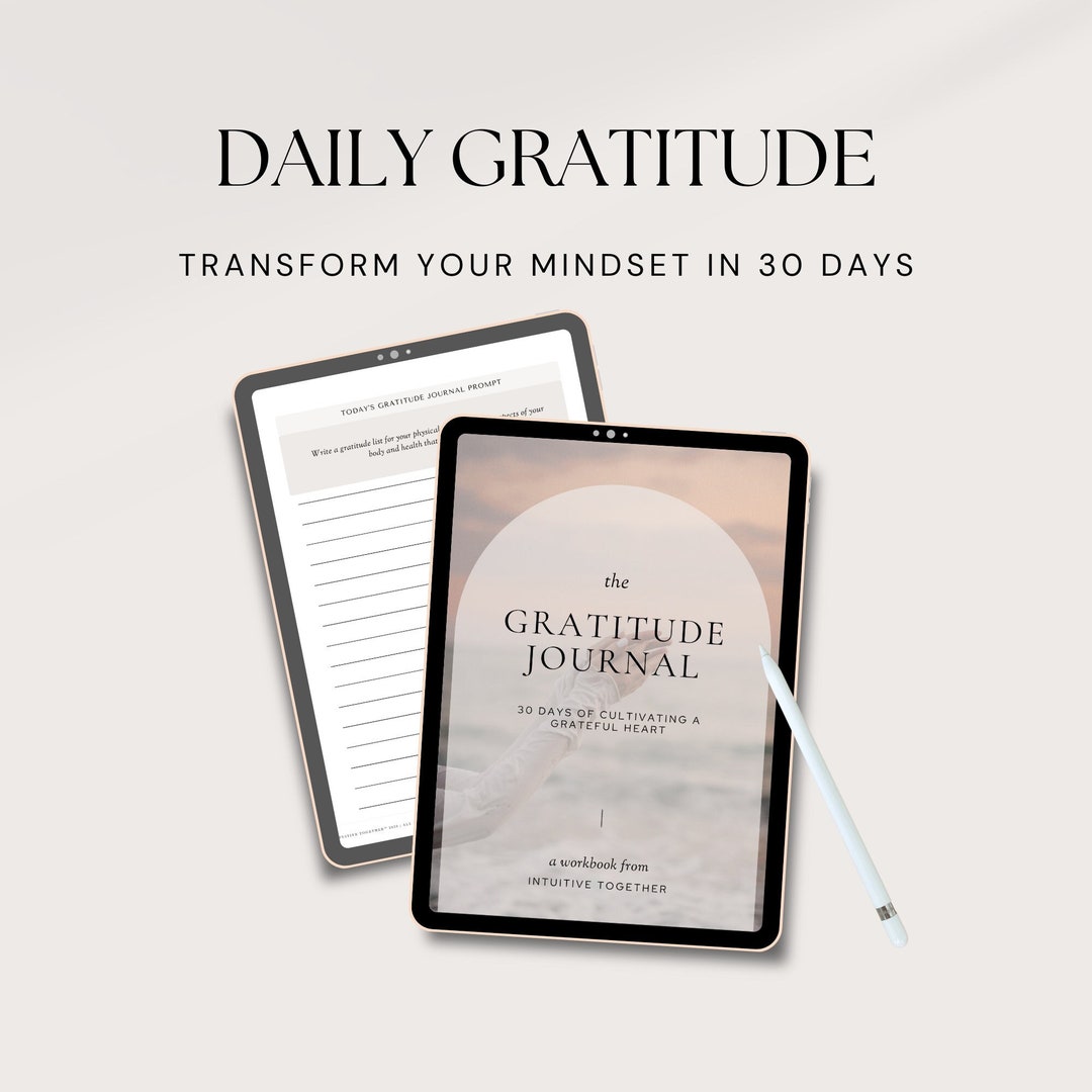 30 Day Gratitude Journal Digital Gratitude Journal Printable - Etsy
