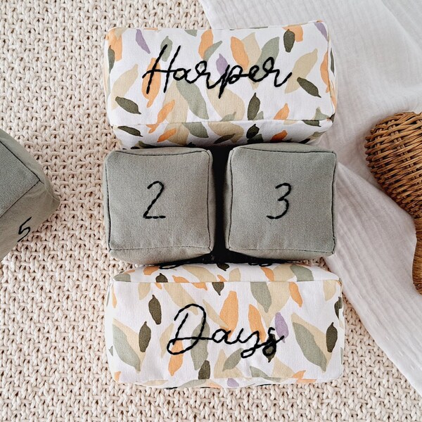 Milestone Blocks - Etsy
