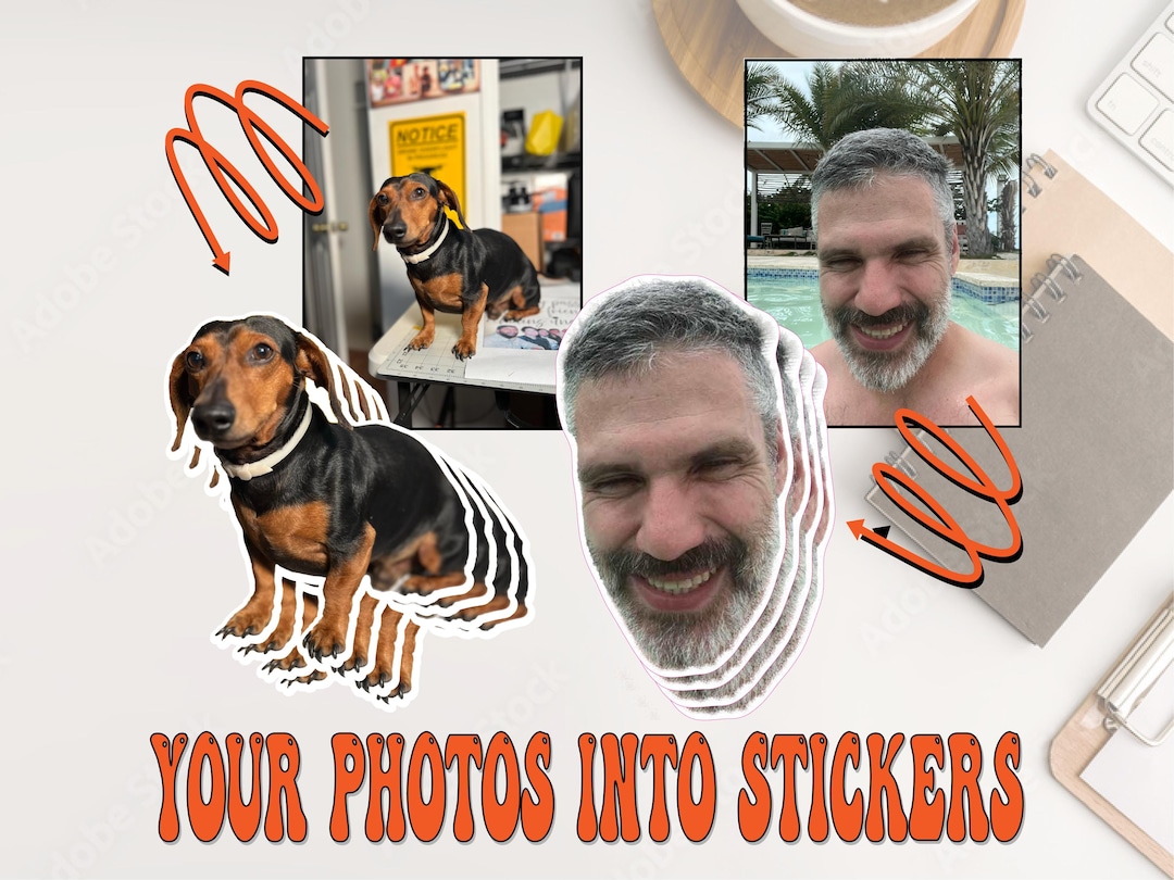 Custom Photo Stickers, Personalized Sticker, Personalized Face Stickers ...