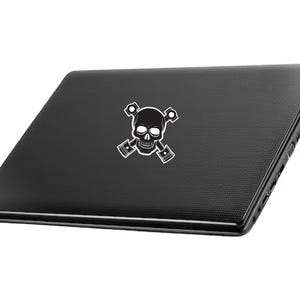 Skull Skeleton Sticker Waterproof Mechanic Piston Engine Window Toolbox ...