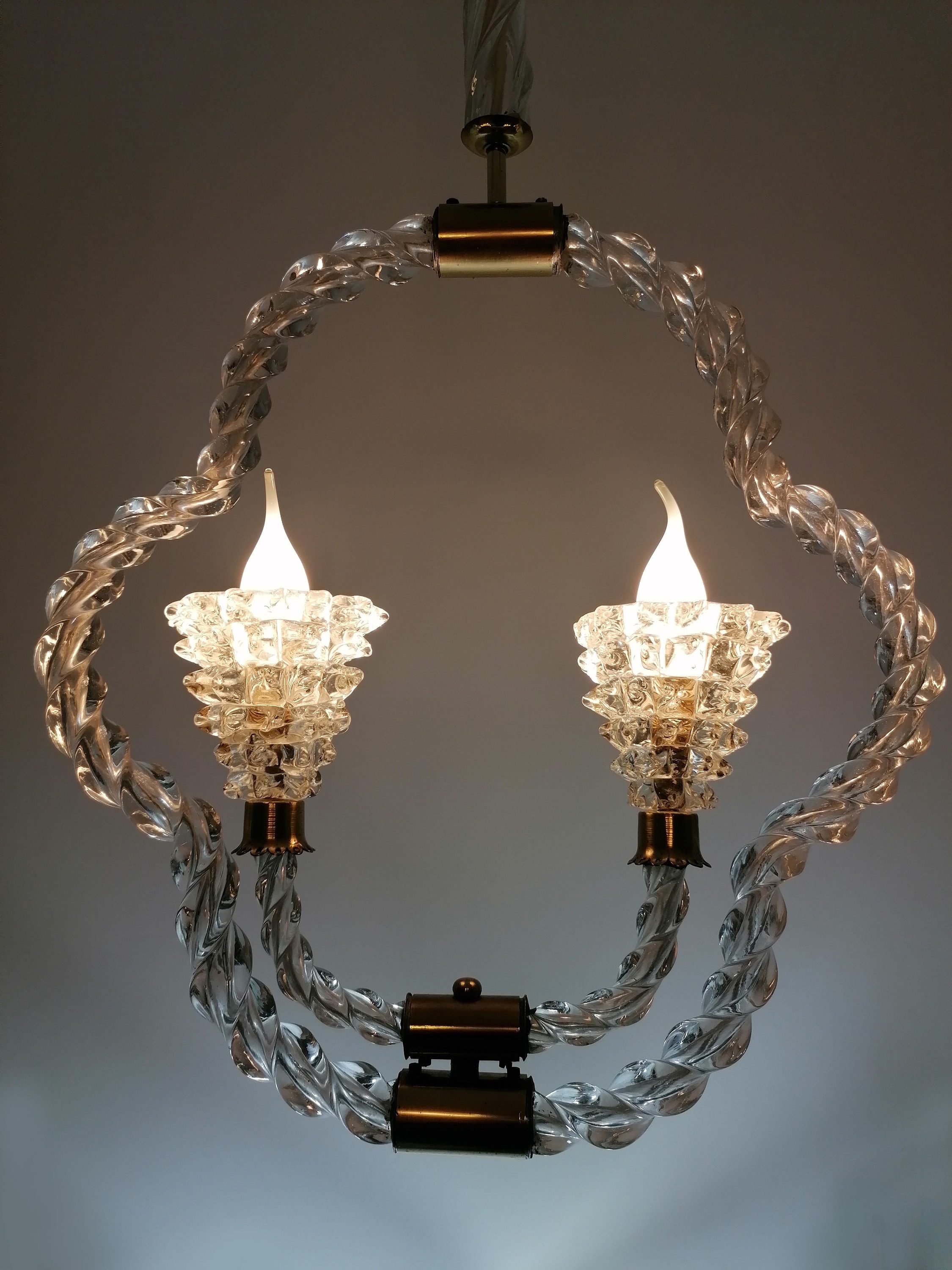 Extraordinary Pair of Burning Torches From the Barovier Furnace in ...