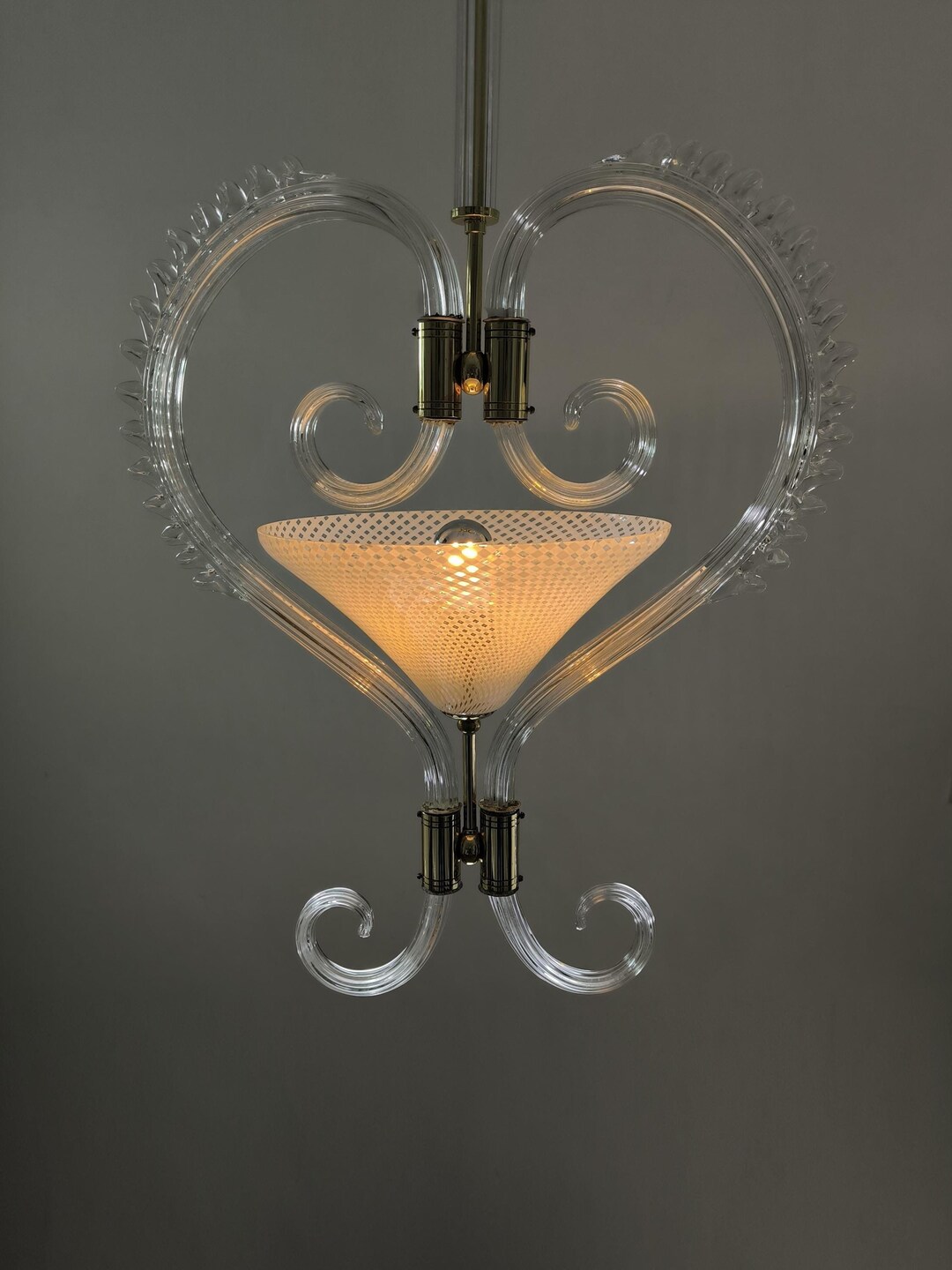Extremely Refined Art Deco Masterpiece by the Barovier Glassworks in ...