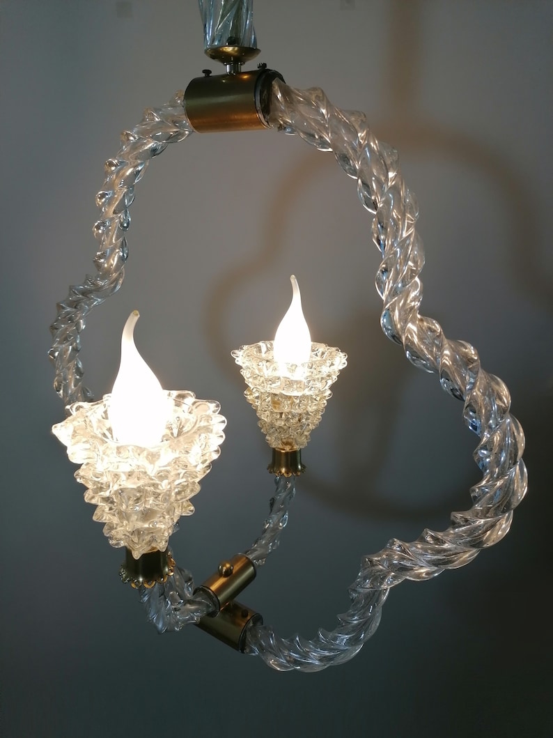 Extraordinary Pair of Burning Torches From the Barovier Furnace in ...