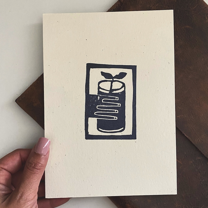 Block Print Cards - Etsy