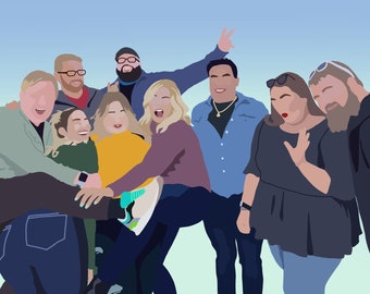 Color Block Art | Etsy